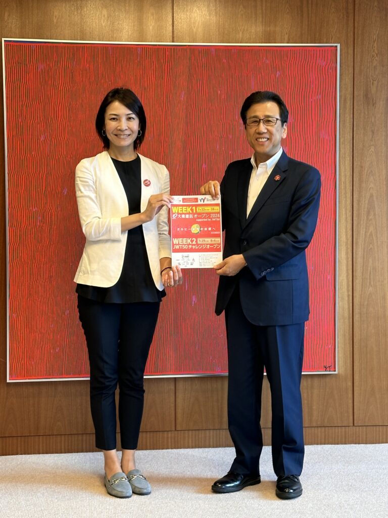 ITF W15札幌シリーズ開催に向け、札幌市長を表敬訪問 - jwt50